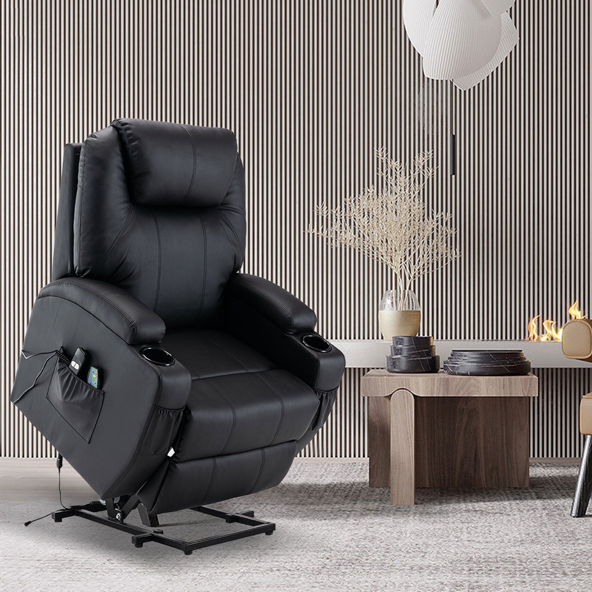 Lift Assist Power Recliner Plus Massage & Heated by HOMEROOTS – Rise Up ...